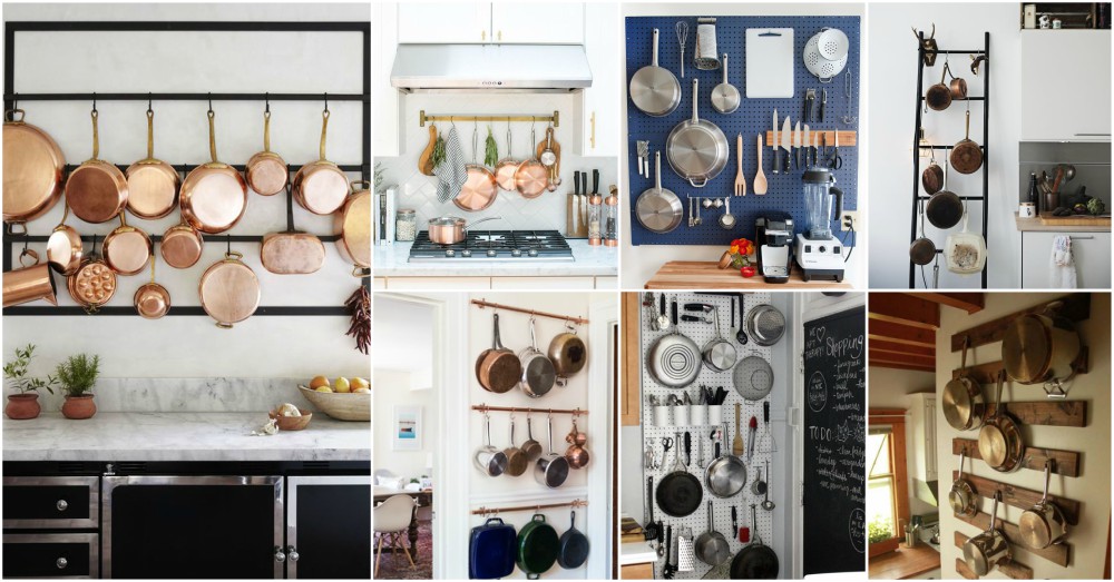 Decorative Hanging Pot Storage Ideas That Will Save You Some Precious Space